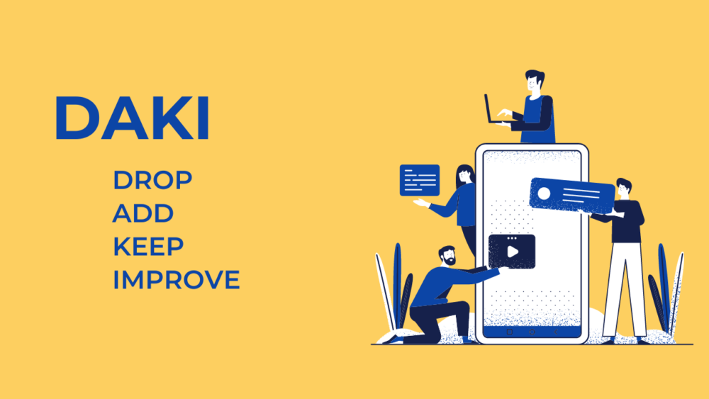 Drop Add Keep Improve - DAKI - ProductGo - Agile User Story Map for Jira