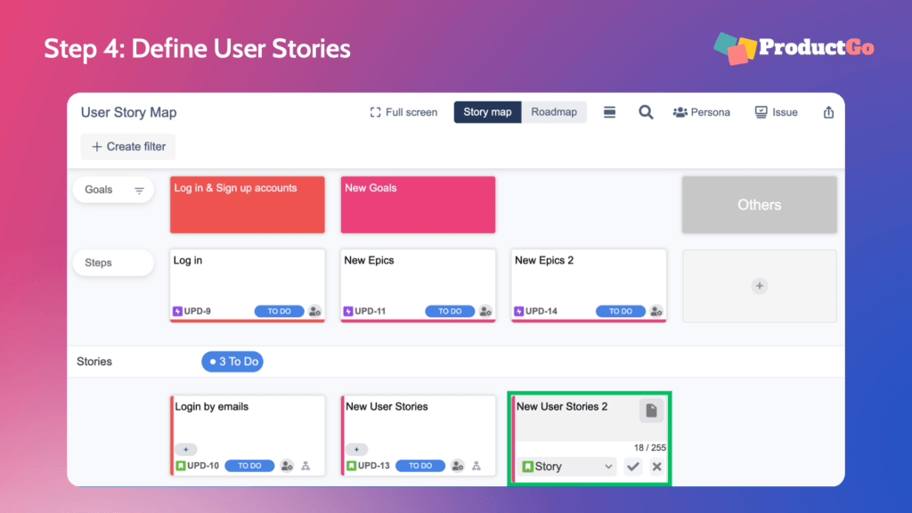 ProductGo Basics #2: How to use User Story Map